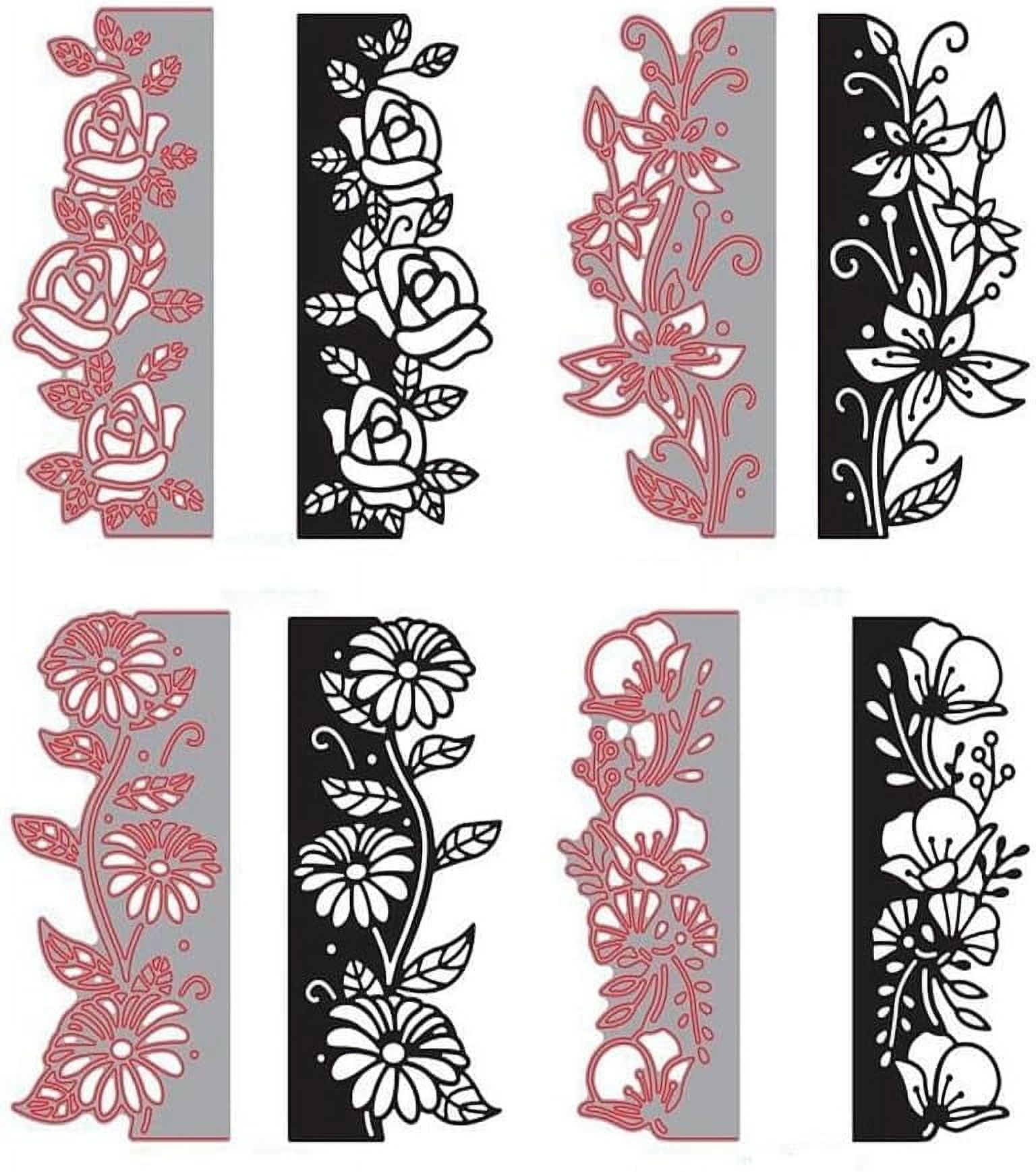 DIY Metal Lace Flower Edge Border Cutting Dies Stencils for DIY ...