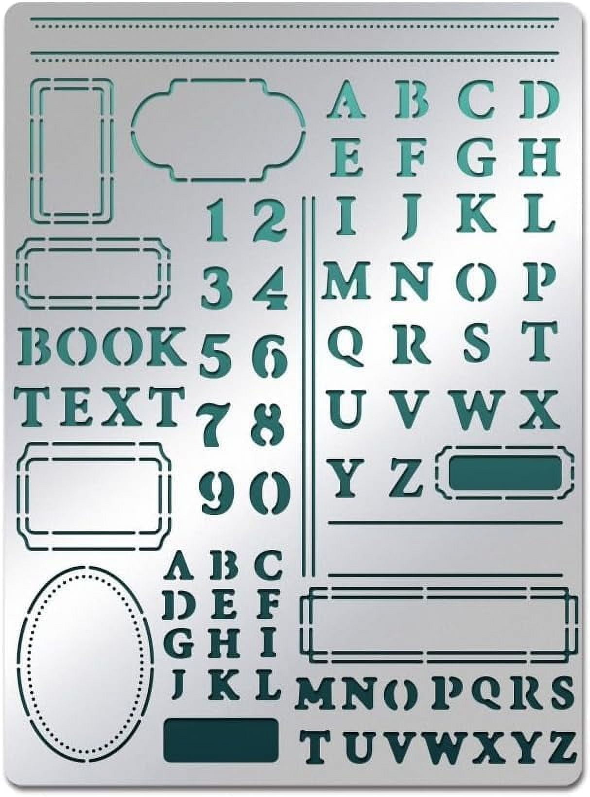 DIY Metal Letter Stencil Lettering Alphabet Frame Stainless Steel ...