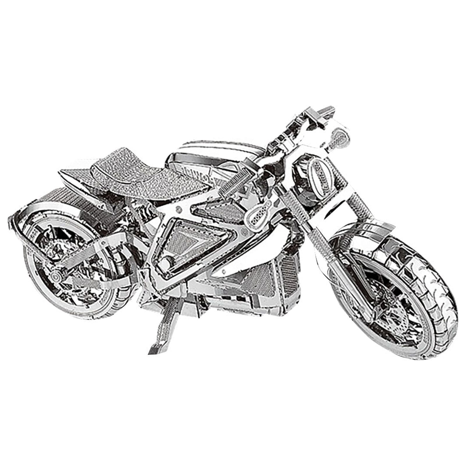 DIY Metal Motorcycle Model Kit, Unassembled, No Glue Needed, Detailed ...