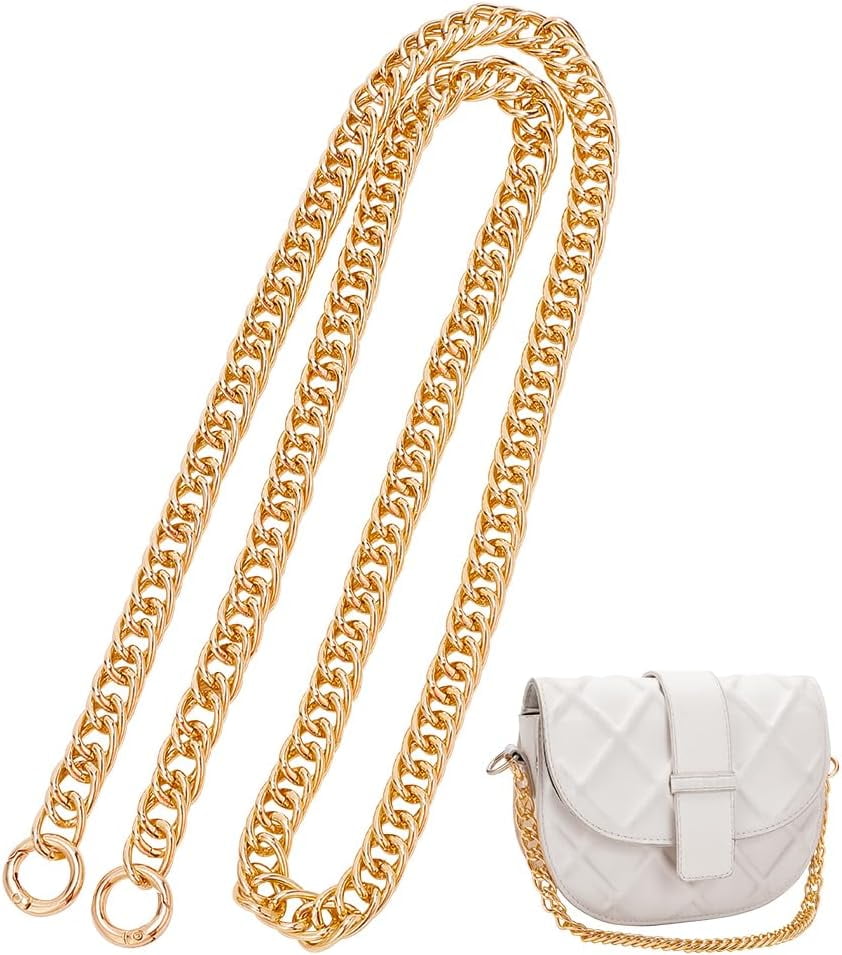 DIY Metal Purse Chain Strap 40.3inch Crossbody Bag Chain Shoulder Chain ...