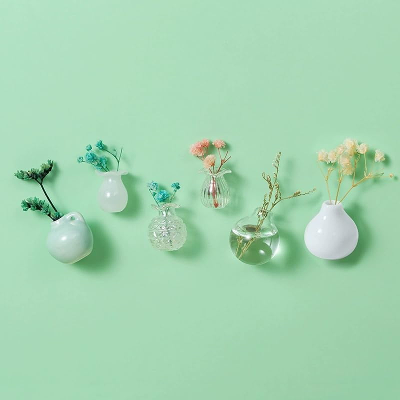 DIY Mini Ceramic Vase Magnets for Fridge, Creative Mini Ceramic Vase ...