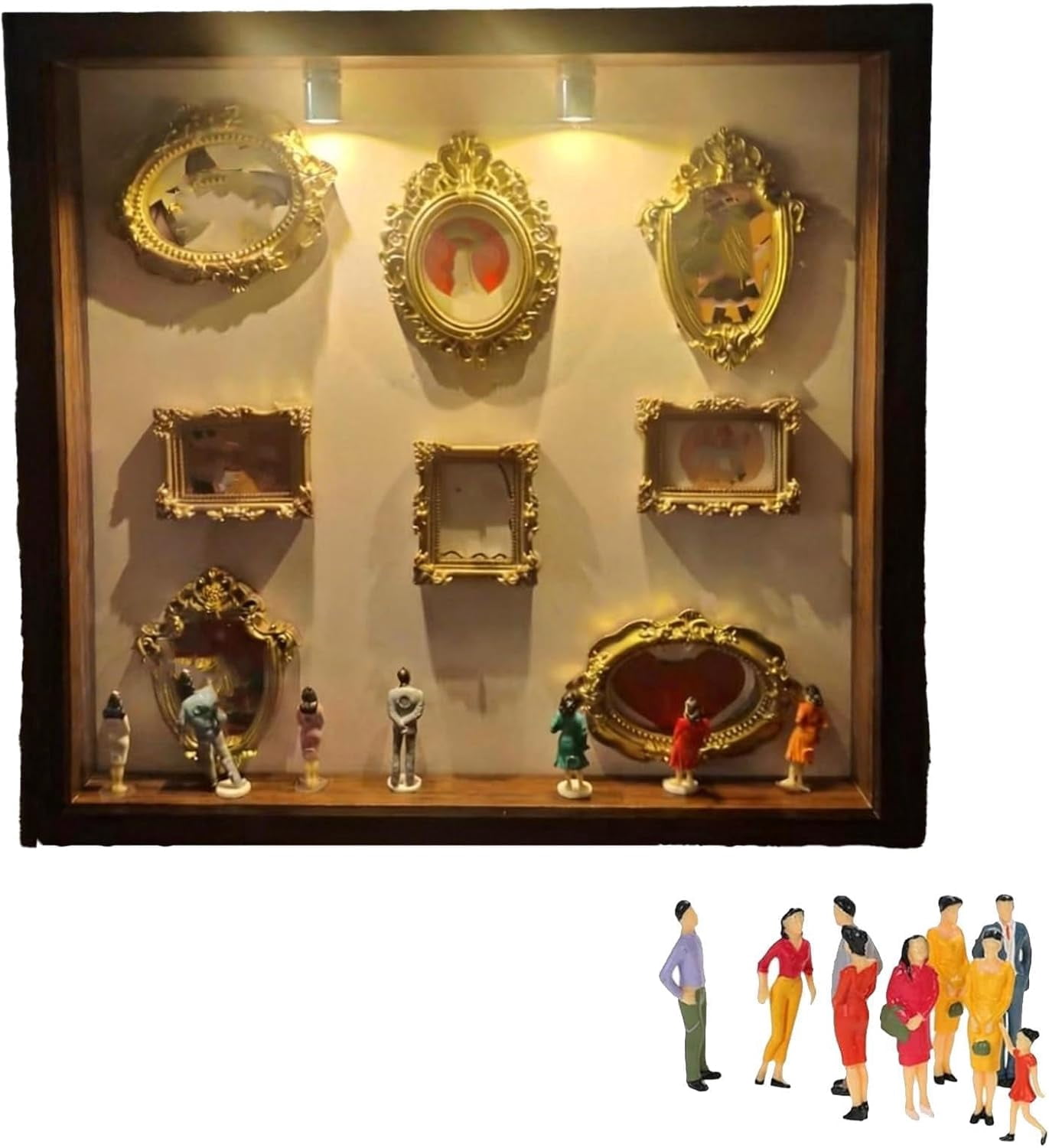 DIY Mini Museum Silhouette Box - Complete Shadow Box Frame Kit with ...