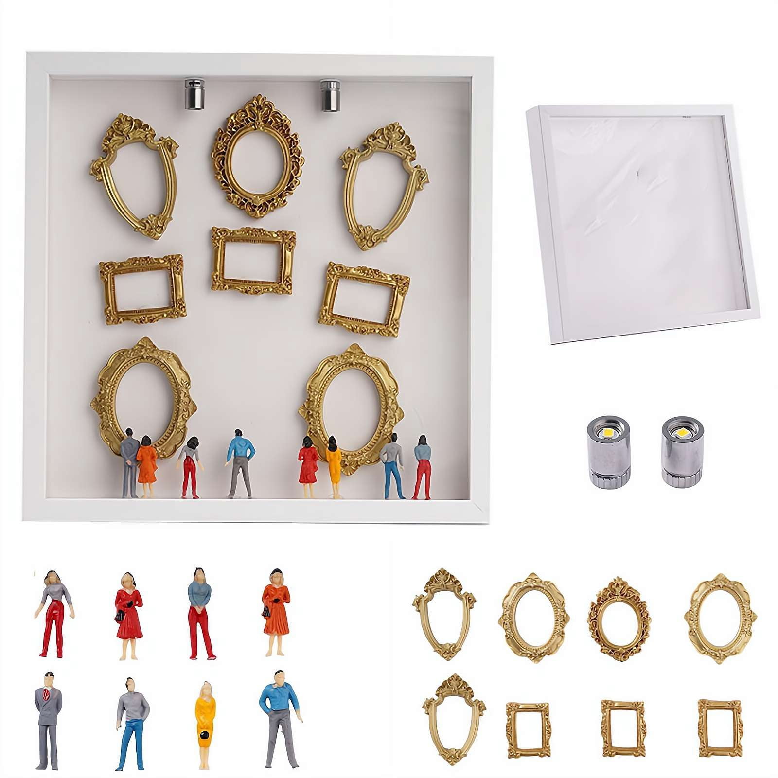 DIY Mini Museum Silhouette Box – Creative Memory Display Kit with Mini ...