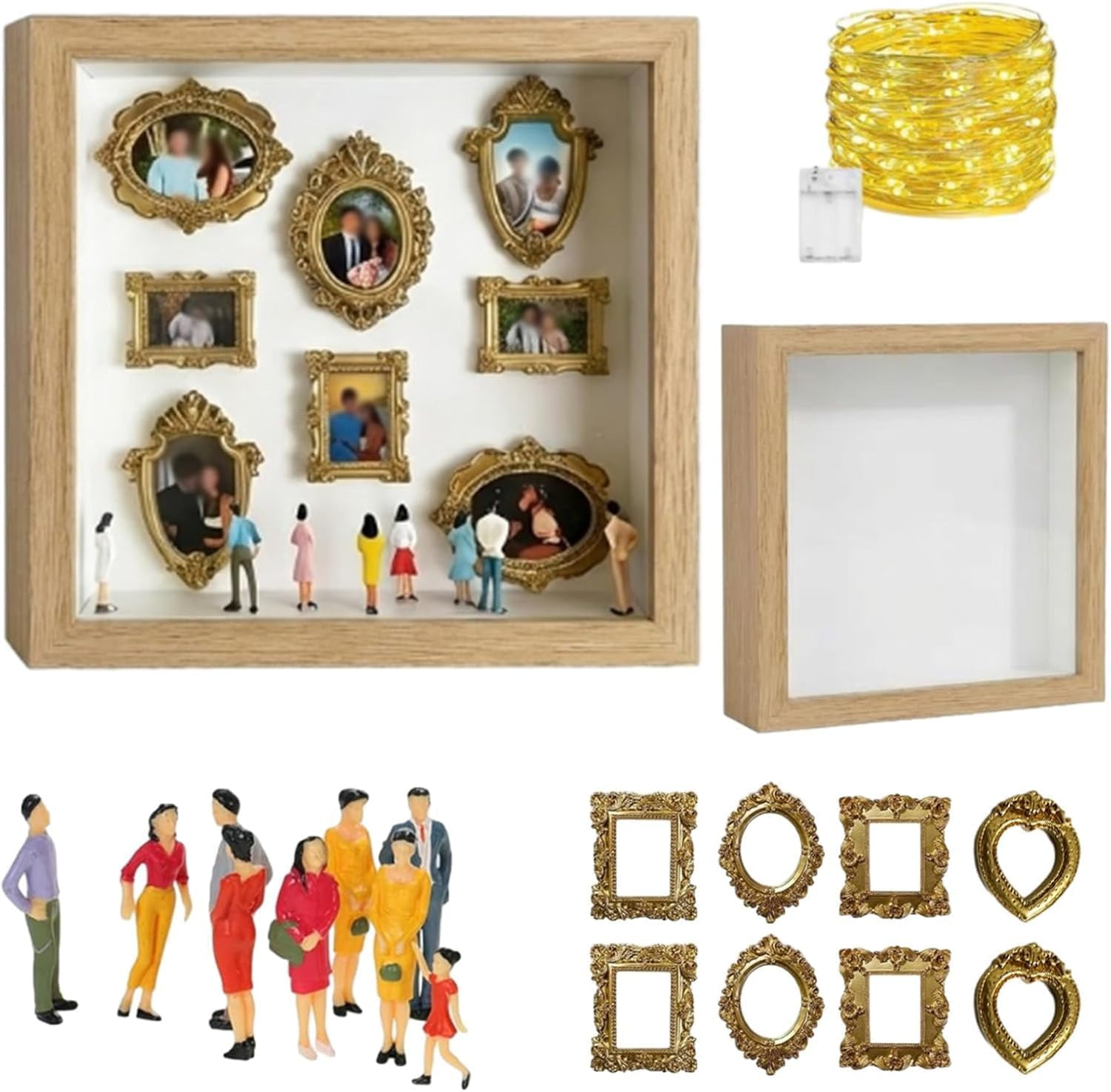 DIY Mini Museum Silhouette Box – Custom Memory Shadow Box Frame Kit ...