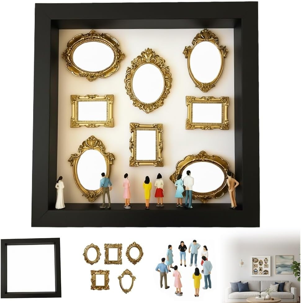 DIY Mini Museum Silhouette Box, Custom Shadow Box Frame with Mini ...