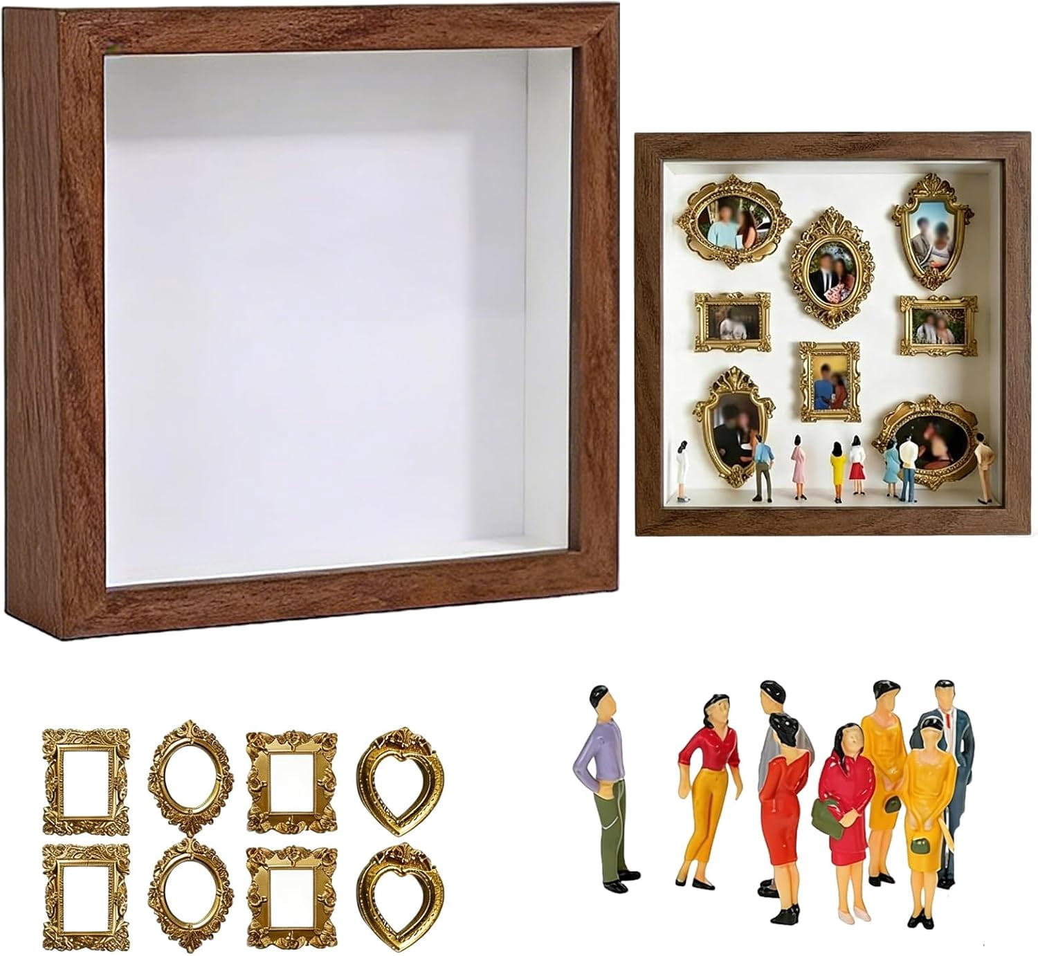 DIY Mini Museum Silhouette Box Kit, Complete Set with Frame and ...
