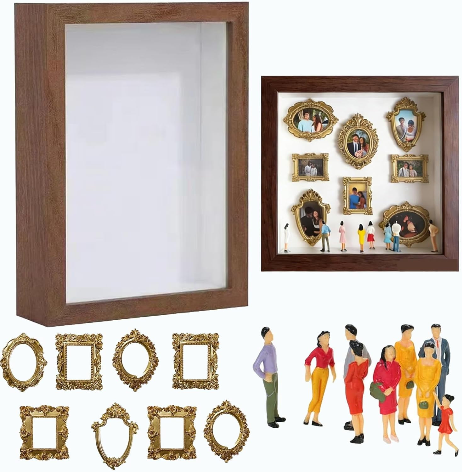 DIY Mini Museum Silhouette Box, Lighted Shadow Box Display with ...