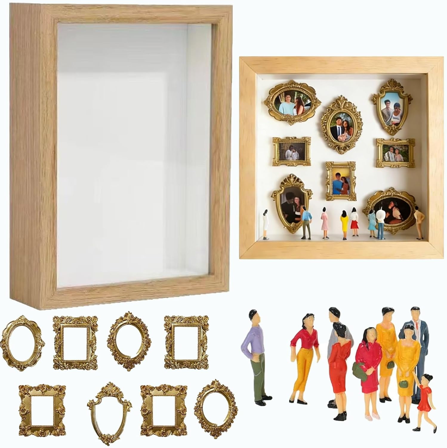 DIY Mini Museum Silhouette Box, Lighted Shadow Box Display with ...