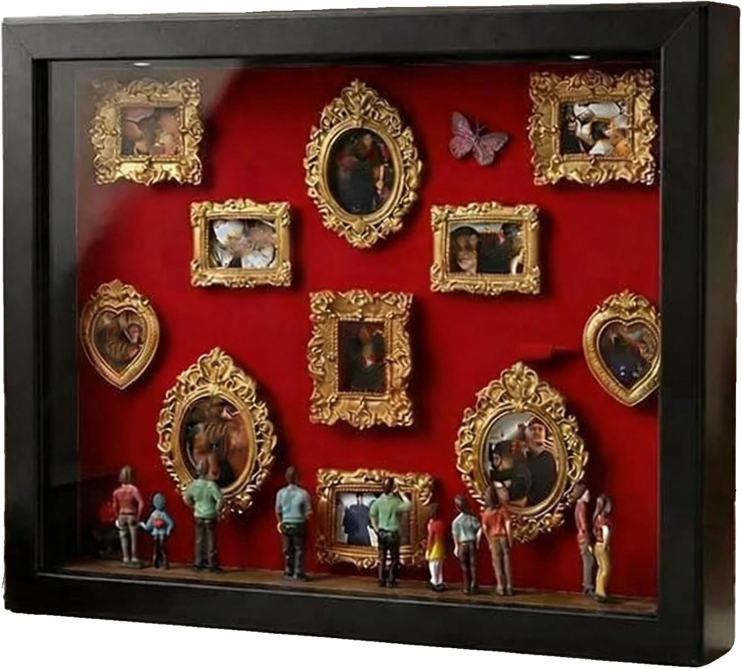 DIY Mini Museum Silhouette Box, Lighted Shadow Box Display with ...