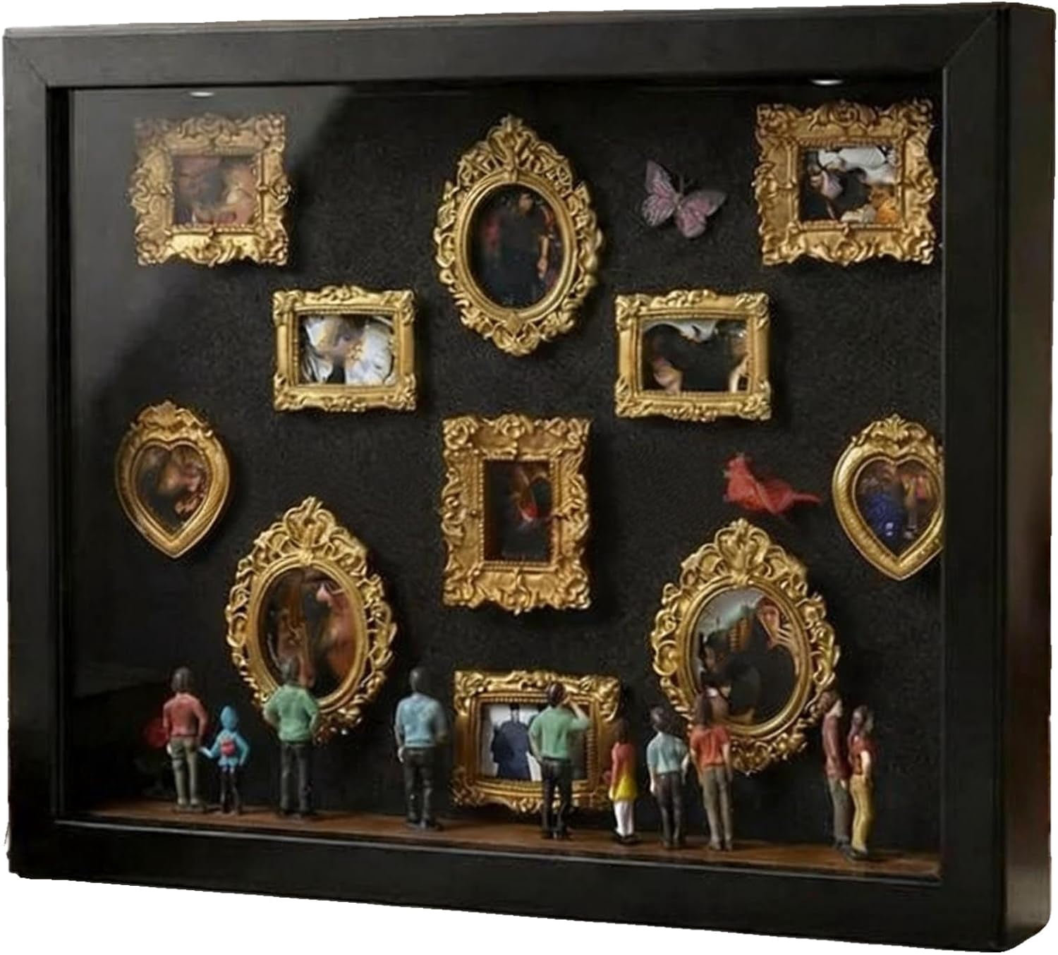 DIY Mini Museum Silhouette Box, Lighted Shadow Box Display with ...