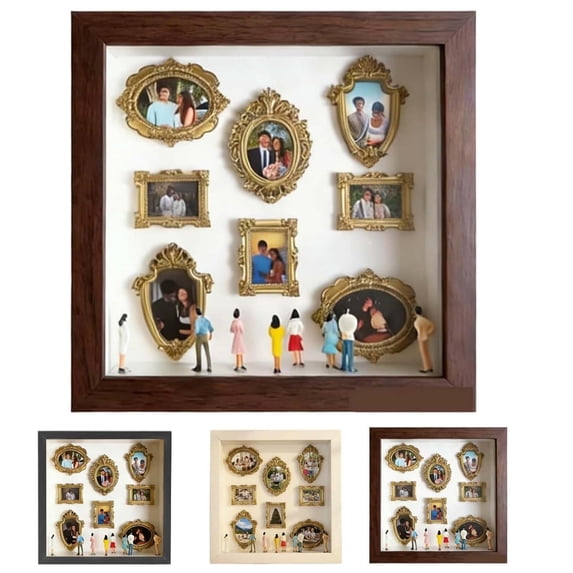 DIY Mini Museum Silhouette Box, Memory Display Kit with Mini Figurines ...