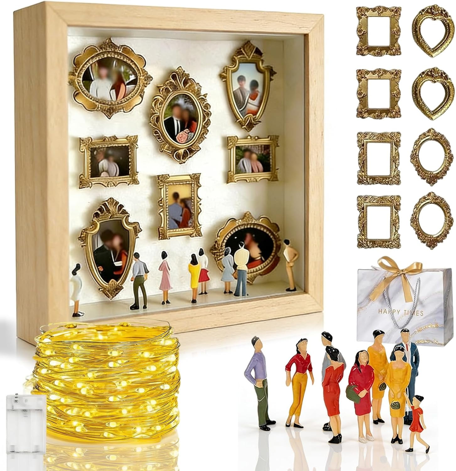 DIY Mini Museum Silhouette Box, Mini Museum Display Frames with Lights ...
