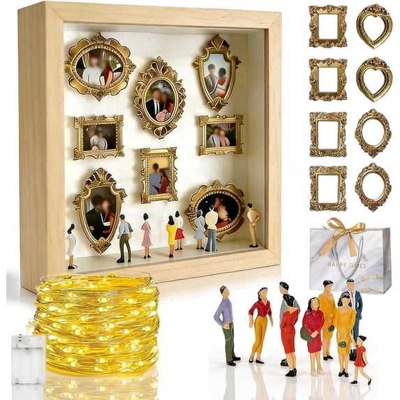 DIY Mini Museum Silhouette Box, Mini Museum Display Frames with Lights ...