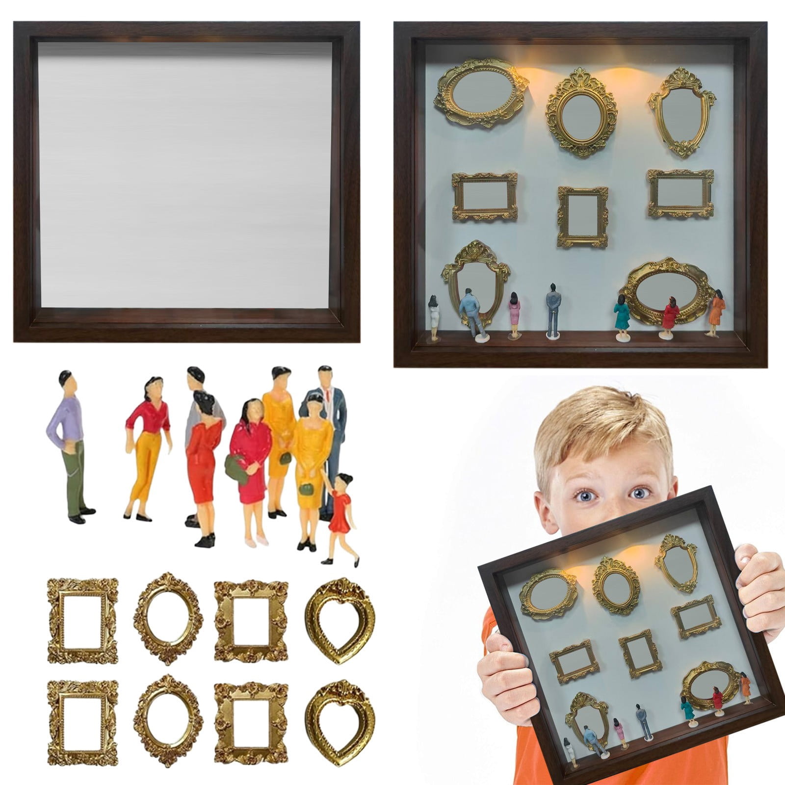 DIY Mini Museum Silhouette Box, Mini Museum Kit with 8 Mini Museum ...