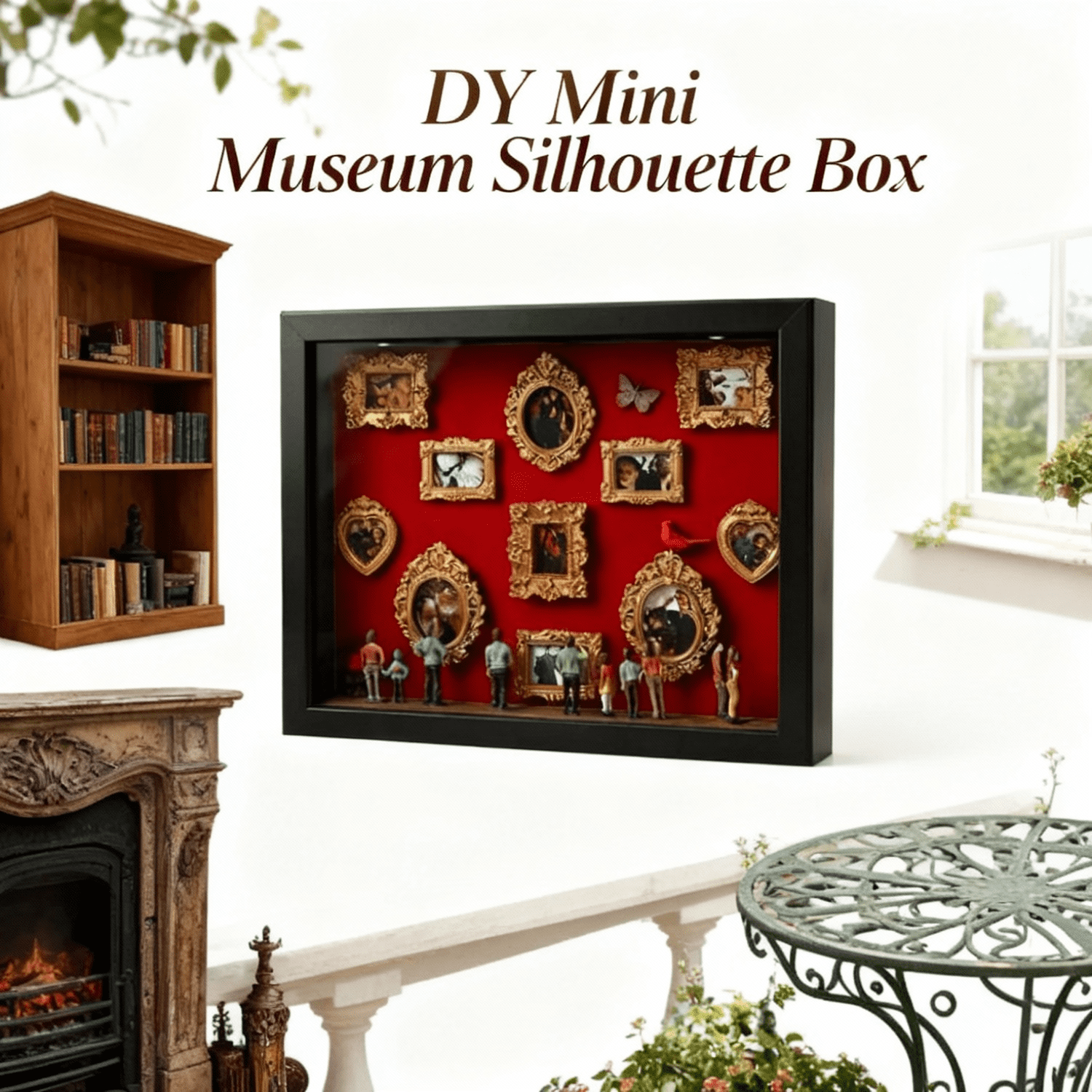 DIY Mini Museum Silhouette Box,Museum Frame - Gold Mini Frames ...