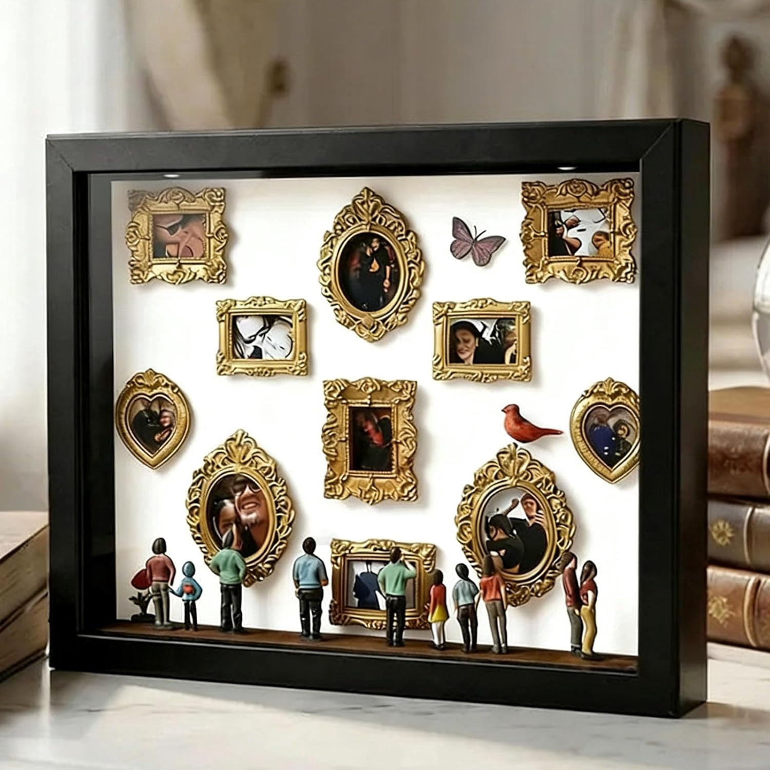 DIY Mini Museum Silhouette Box, Museum of Us Shadow Box, with Gold Mini ...