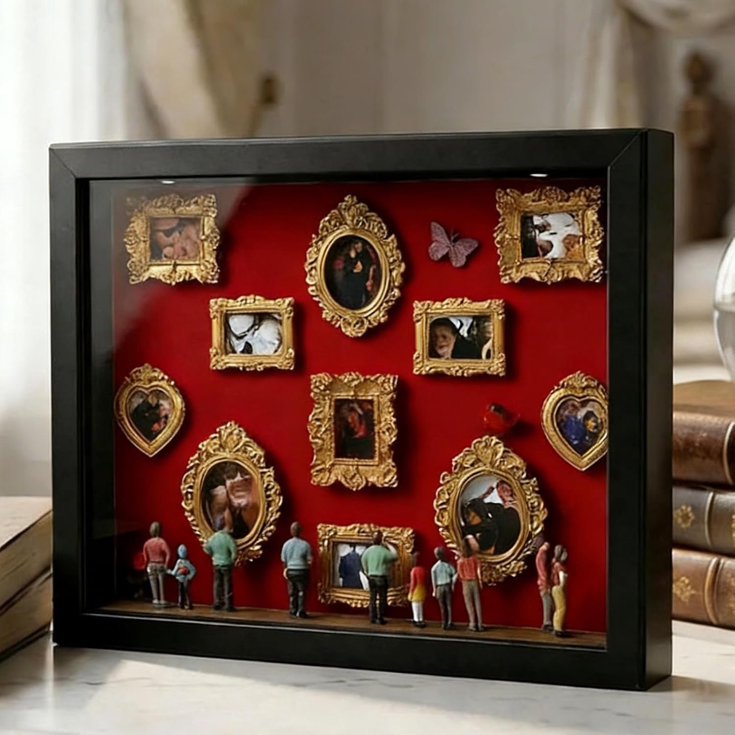 DIY Mini Museum Silhouette Box, Museum of Us Shadow Box, with Gold Mini ...