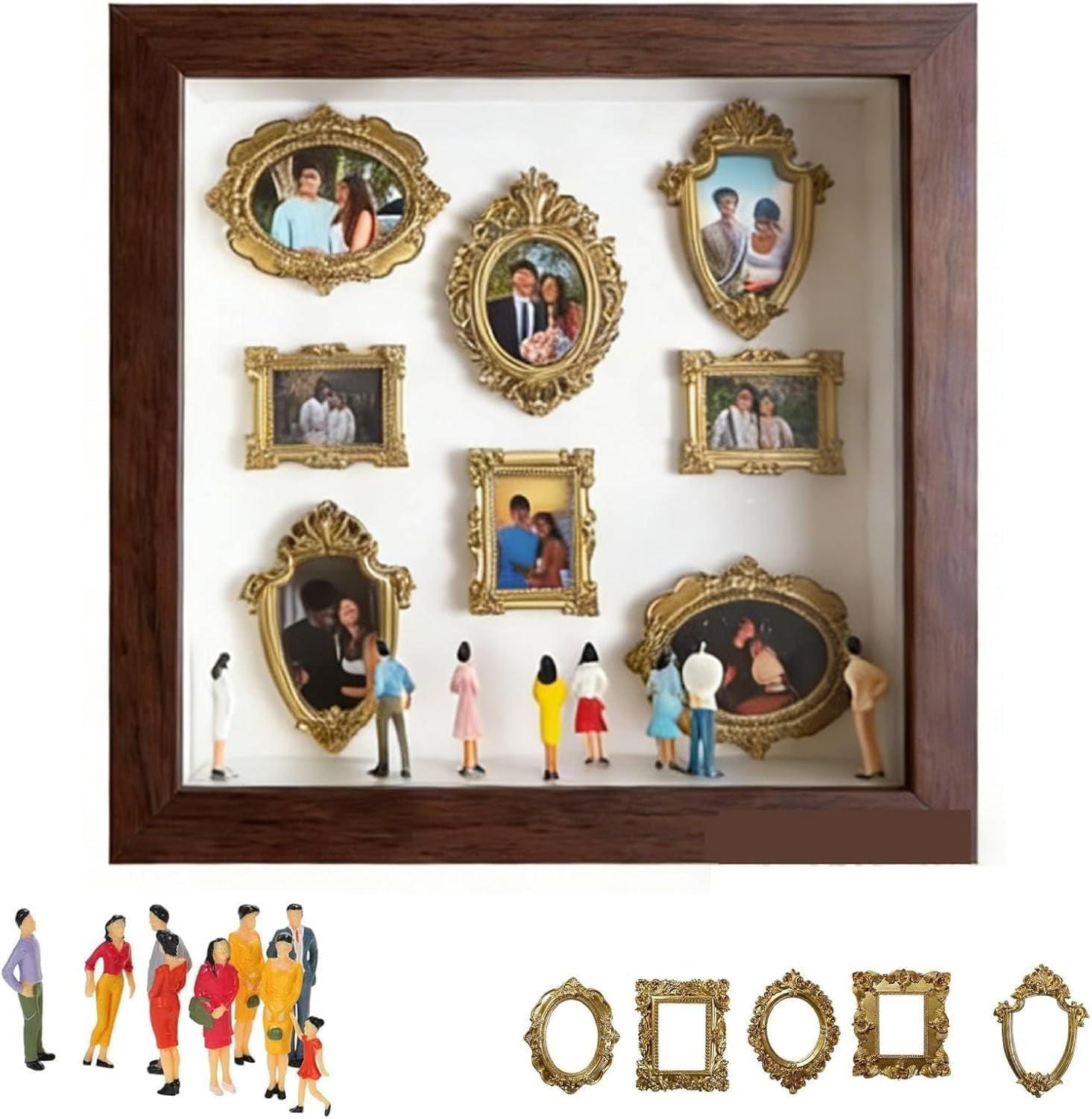 DIY Mini Museum Silhouette Box, Personalized Memory Display Case with ...