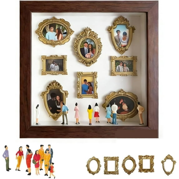 DIY Mini Museum Silhouette Box, Personalized Memory Display Case with ...