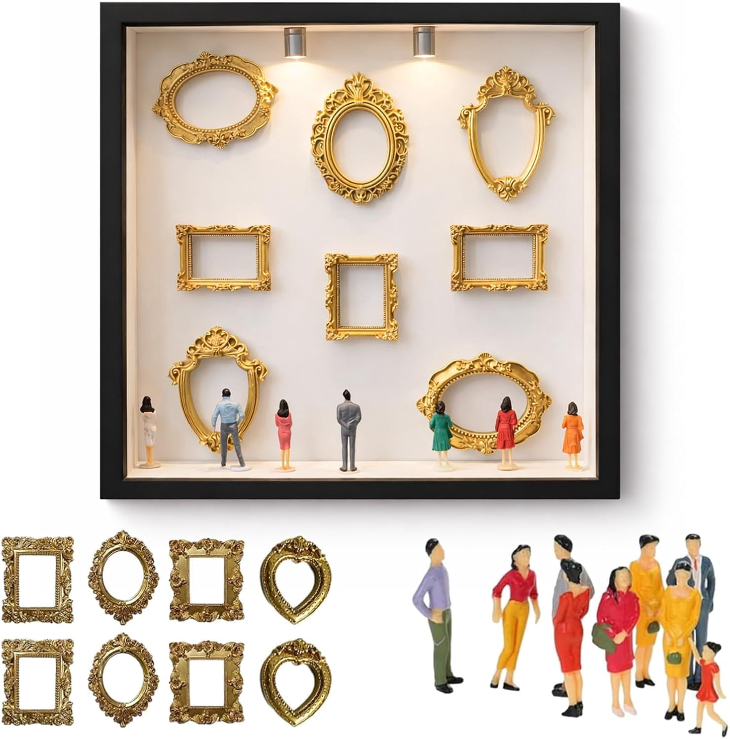 DIY Mini Museum Silhouette Box - Personalized Photo Display Case with ...