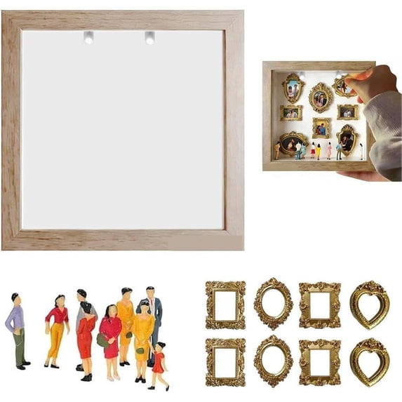 DIY Mini Museum Silhouette Box, Photo Memory Display Shadow Box Frame ...