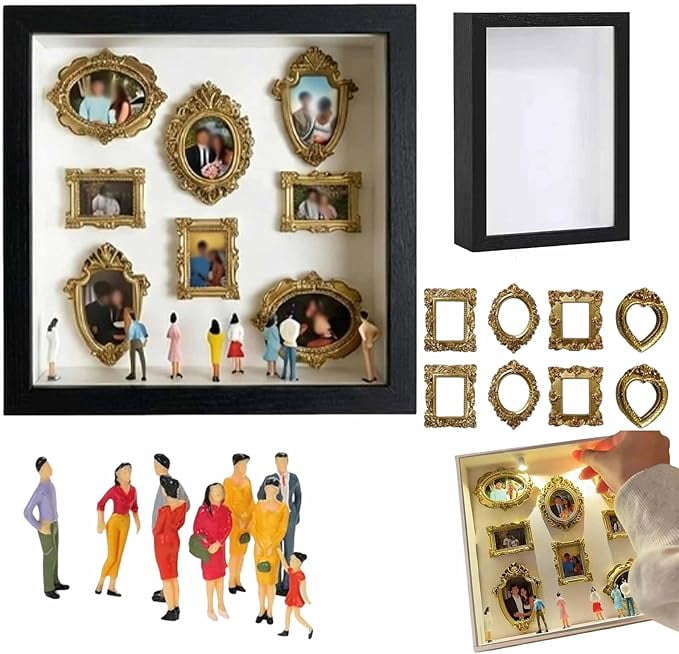 DIY Mini Museum Silhouette Box- Retro Photo Frame Kit, Personalized ...