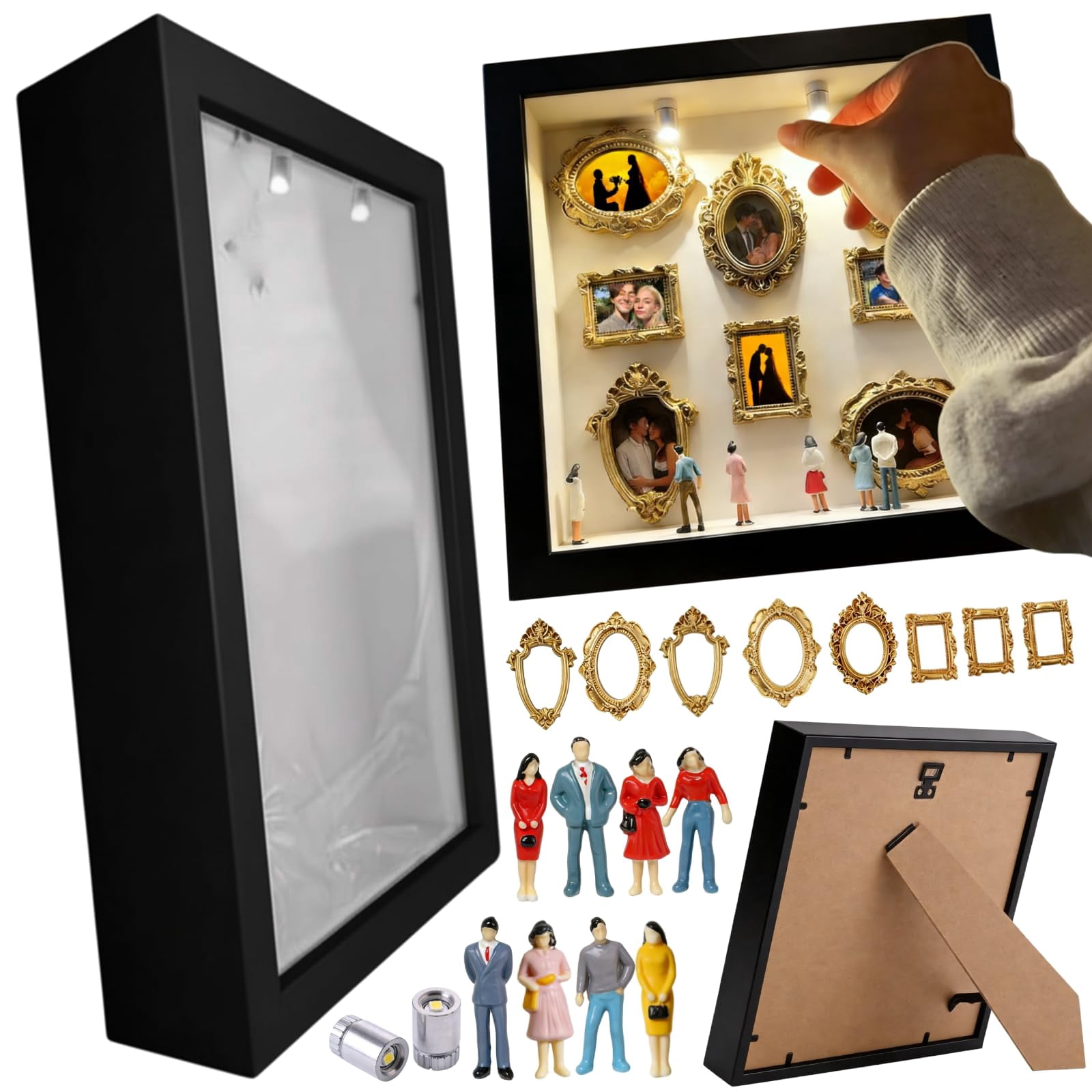 DIY Mini Museum Silhouette Box, Shadow Box Frame Display Case ...