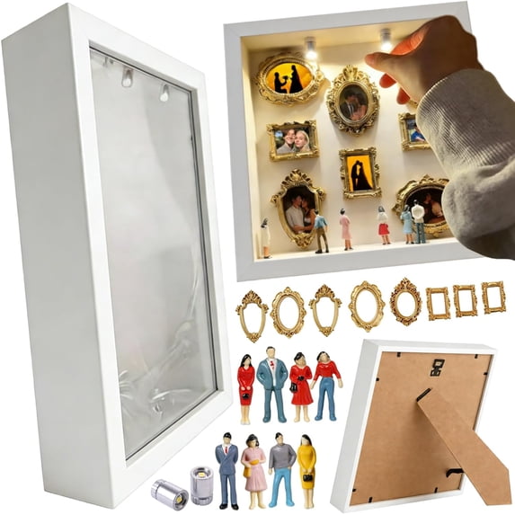 DIY Mini Museum Silhouette Box, Shadow Box Frame Display Case ...