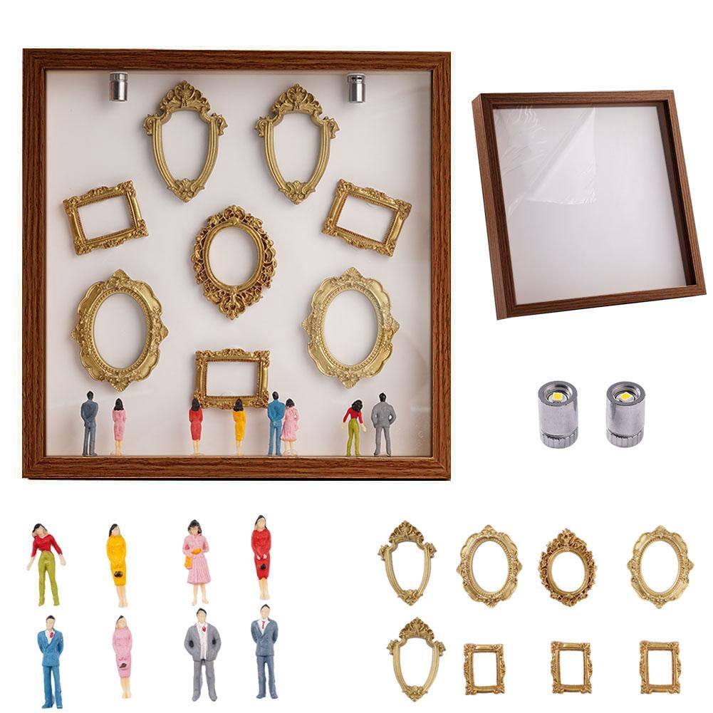 DIY Mini Museum Silhouette Box, Shadow Box Frame Kit with Lights ...