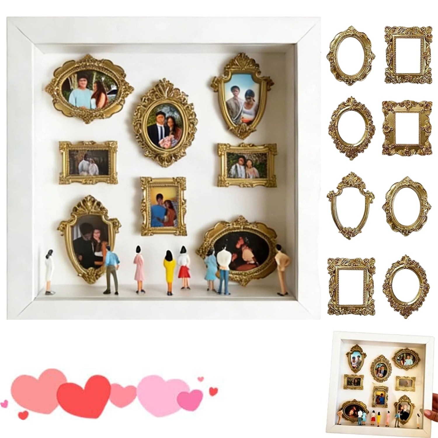 DIY Mini Museum Silhouette Box | Shadow Box Frame Kit with Mini ...