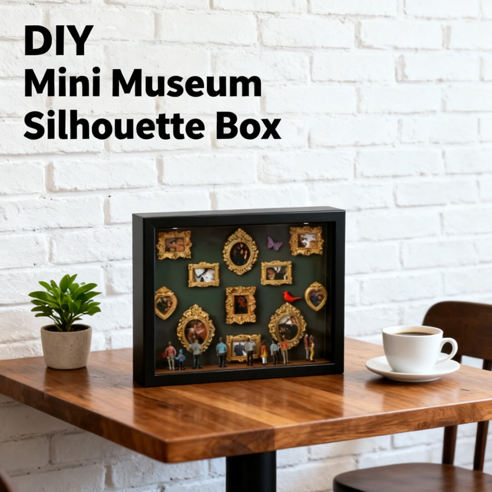 DIY Mini Museum Silhouette Box,Unique DIY Keepsake Kit with Mini Frames ...