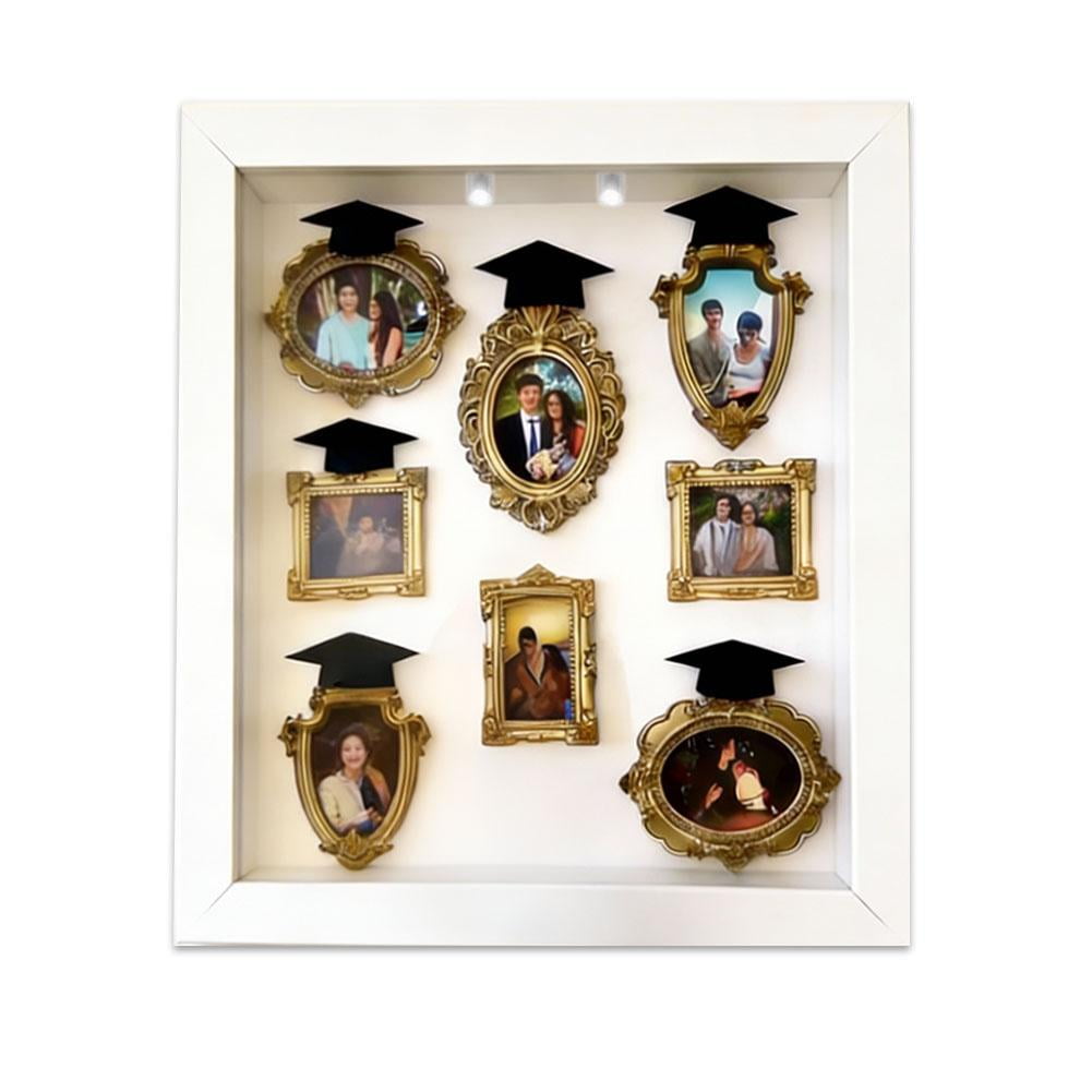 DIY Mini Museum Silhouette Box, Upgrade Shadow Box Frame Kit with Gold ...