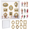 DIY Mini Silhouette Shadow Box Museum Frame Kit, White Memory Collage ...