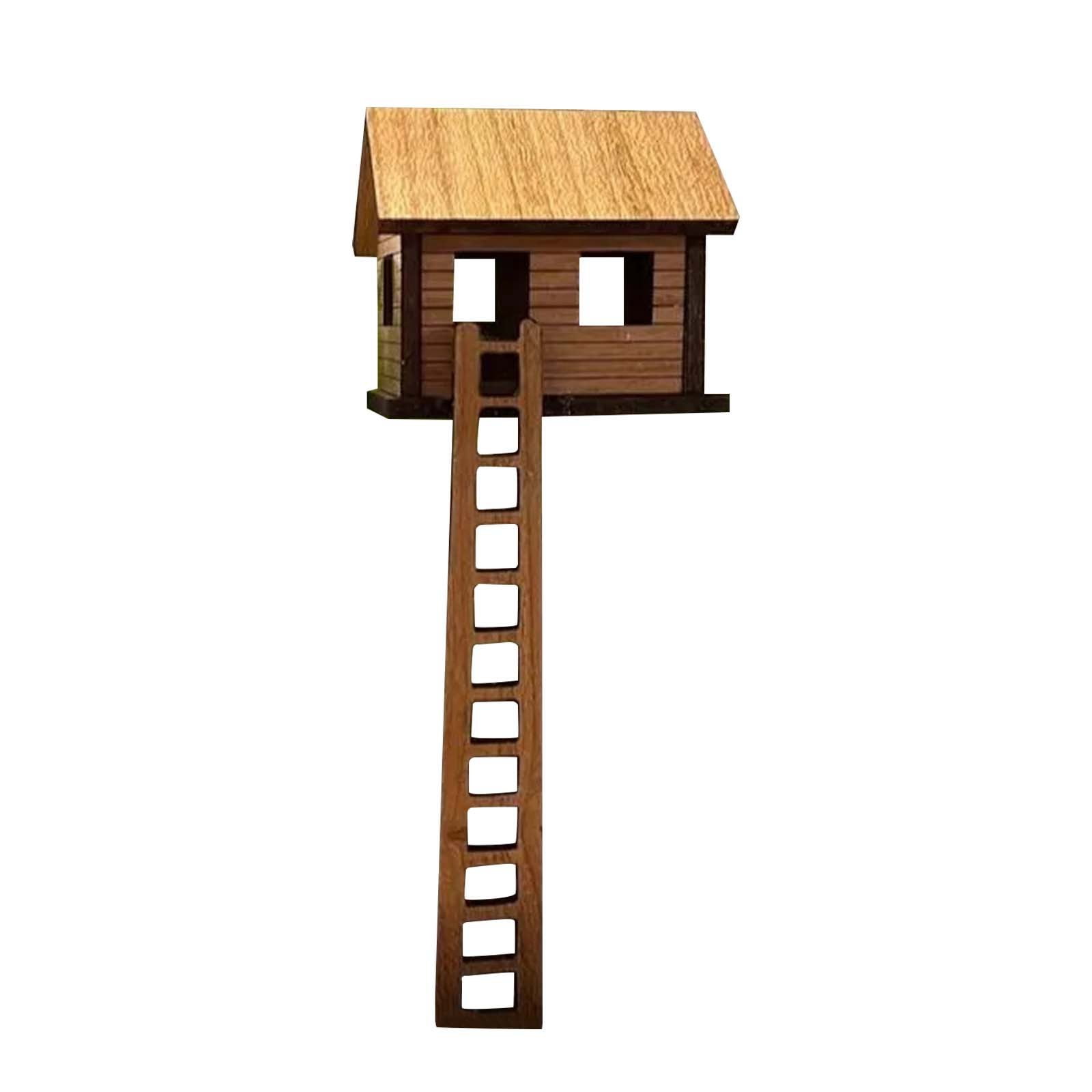 DIY Mini Treehouse Planter - Wooden Flower Pot Tree House Kit with ...