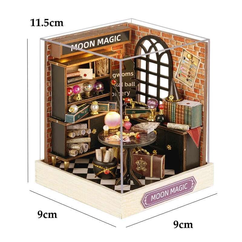 DIY Miniature Doll 3D Puzzle Small House Assembly Building Model Kit ...