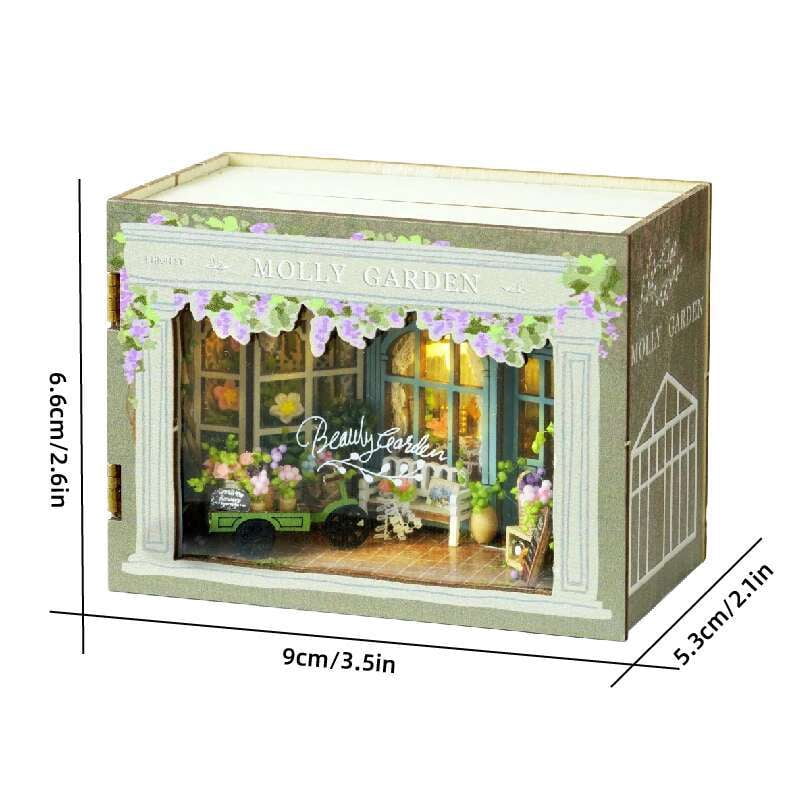 DIY Miniature Doll 3D Puzzle Small House Assembly Building Model Kit ...