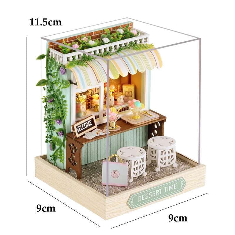 DIY Miniature Doll 3D Puzzle Small House Assembly Building Model Kit ...