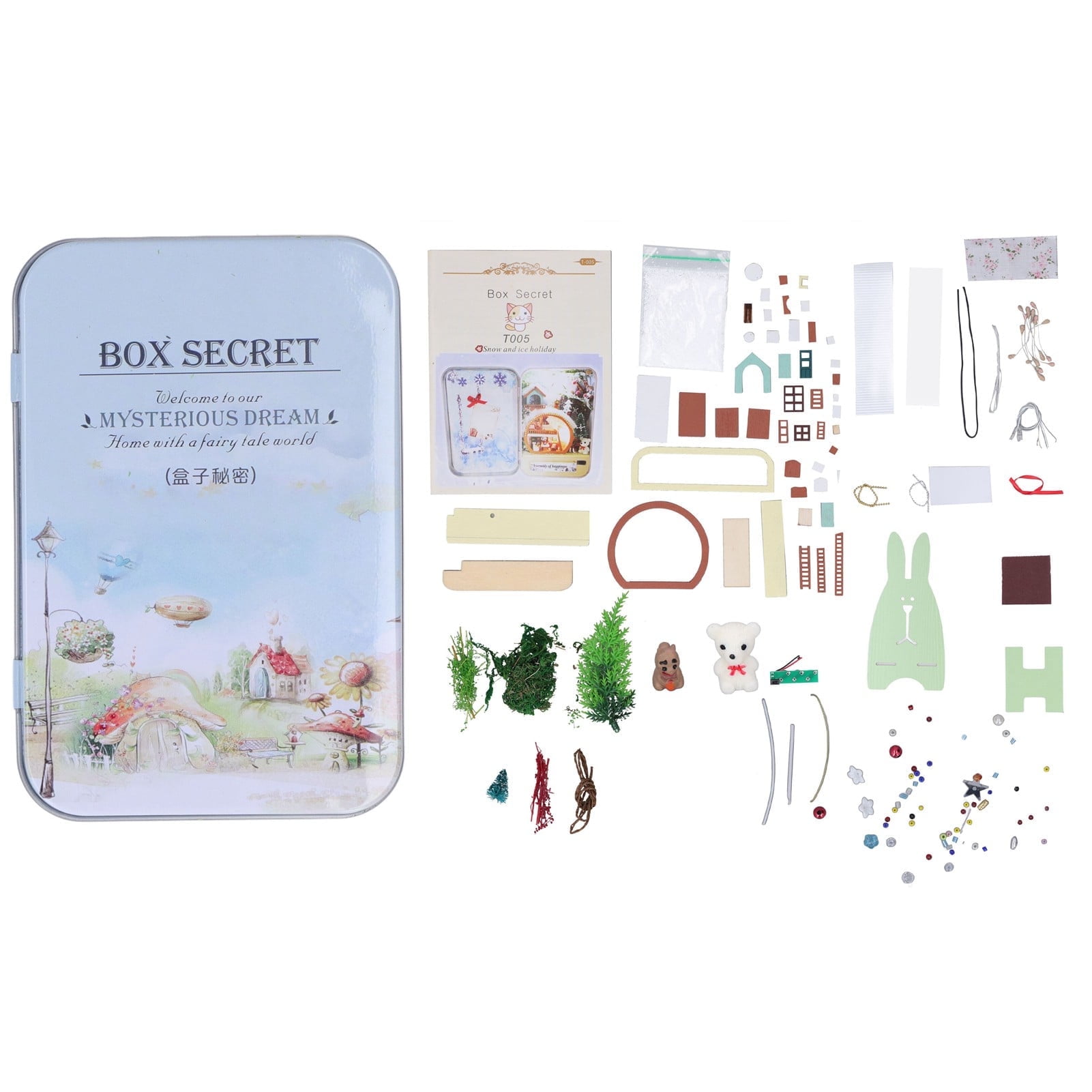 DIY Miniature Dollhouse Kits, Tiny Model Snow House Kit for Adults To ...