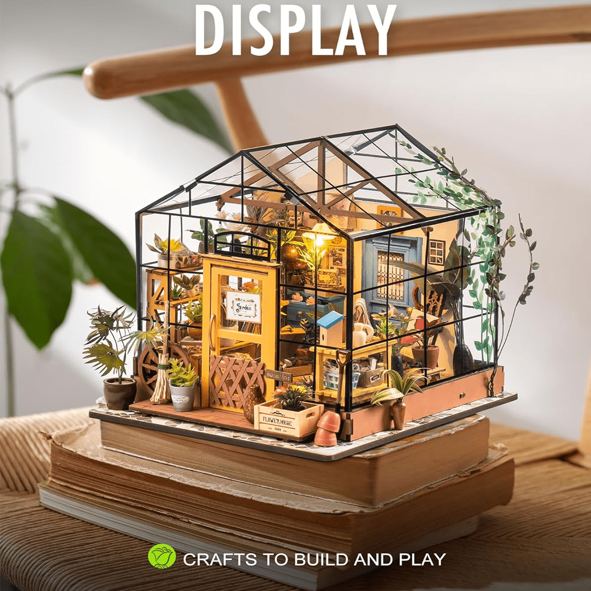 DIY Miniature House Kit Greenhouse Tiny House Kit for Adults to Build ...