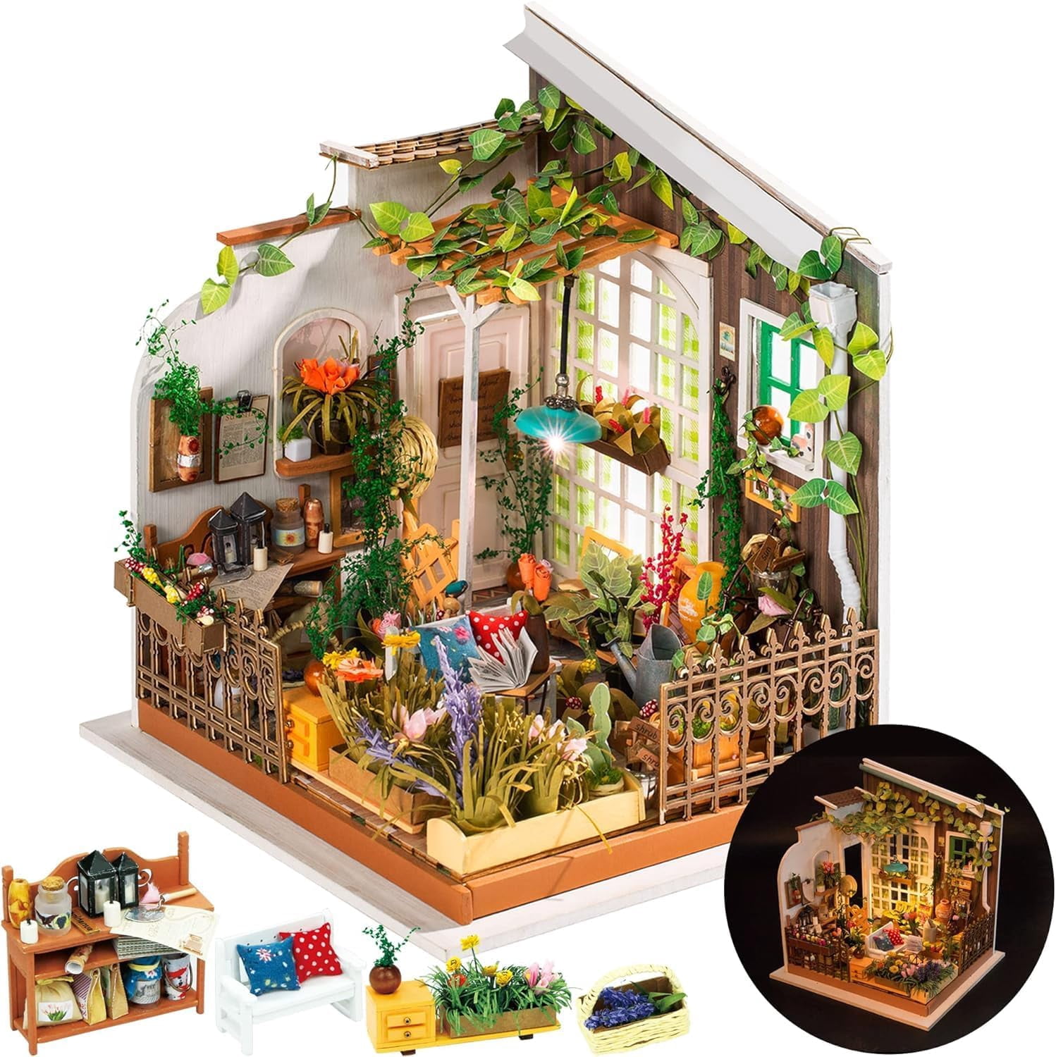 DIY Miniature House Kit Miller's Garden, Tiny House Kit for Adults to ...