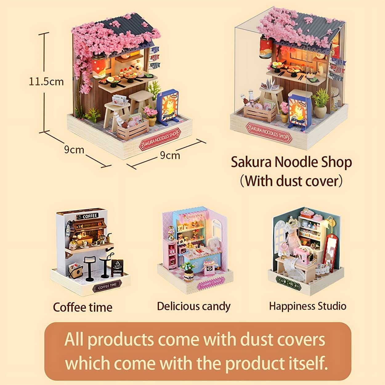 DIY Miniature House Model Kit Creative Assembly Toy Small Home Craft ...