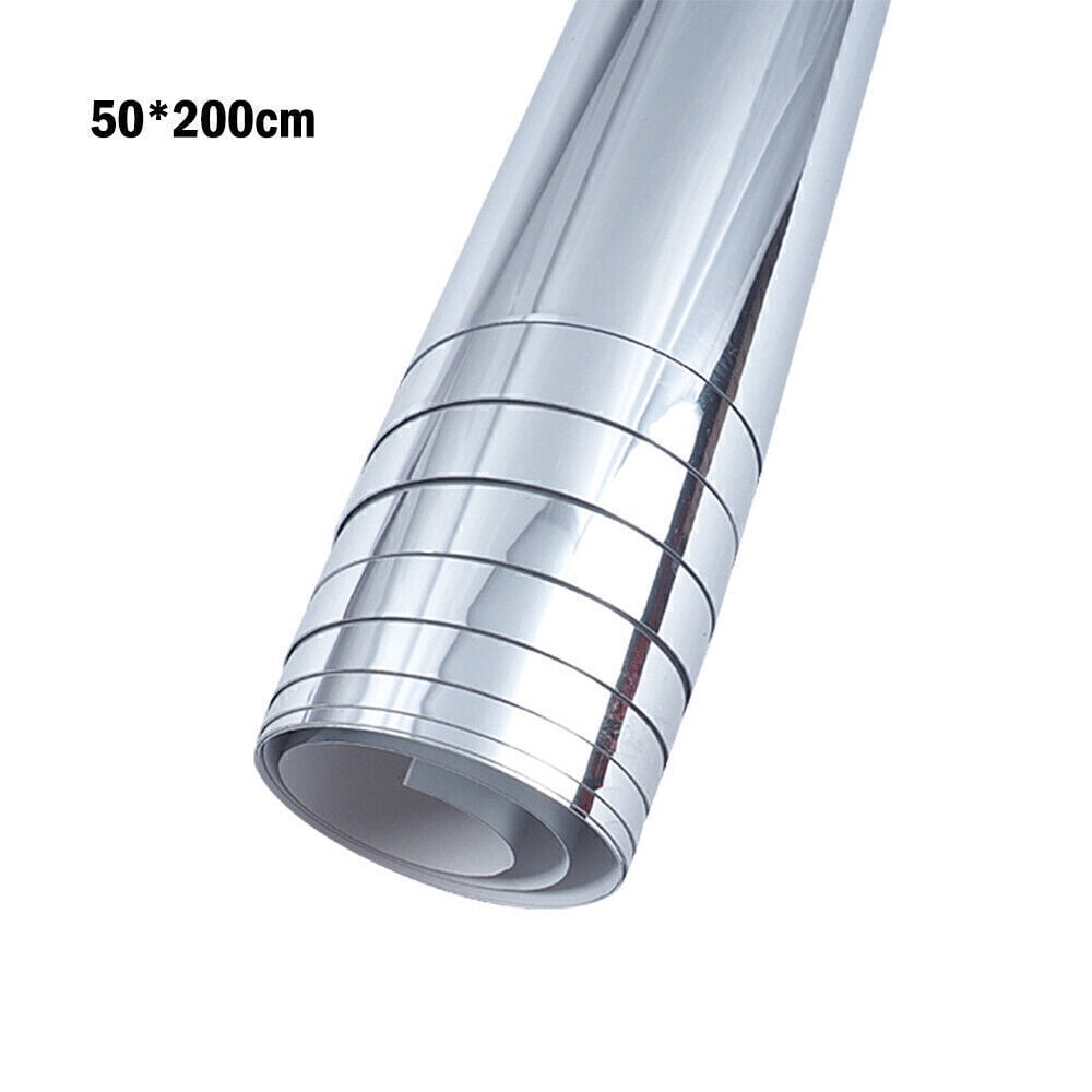 DIY Mirror Sticker Soft Mirror Wall Sticker Bathroom Wallpaper ...