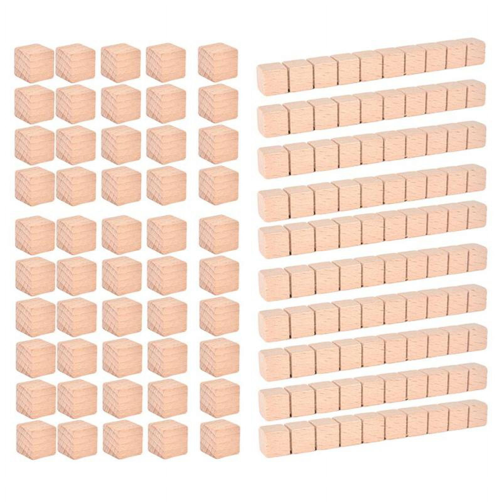 DIY Montessori Wooden Building Blocks Manipulative Counting Subtraction ...