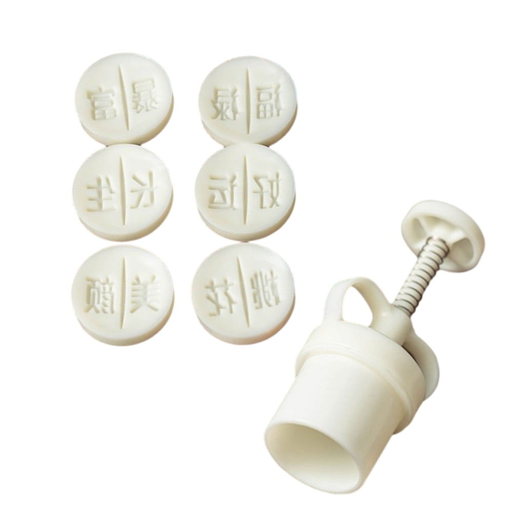 DIY Mooncake Stamps Mooncake Moulds Mung Bean Cake Molds Blessing Word ...