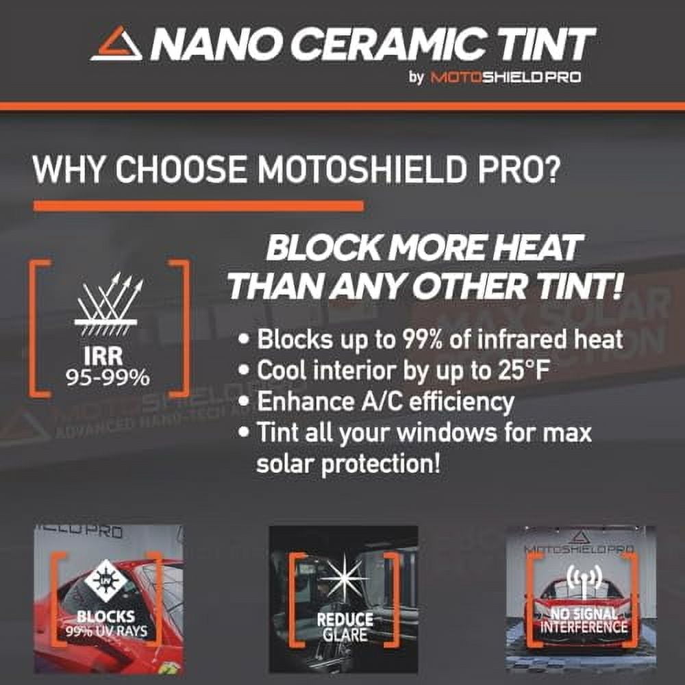 DIY-MotoShield Pro Premium Professional 2mil Ceramic Window Tint Film ...