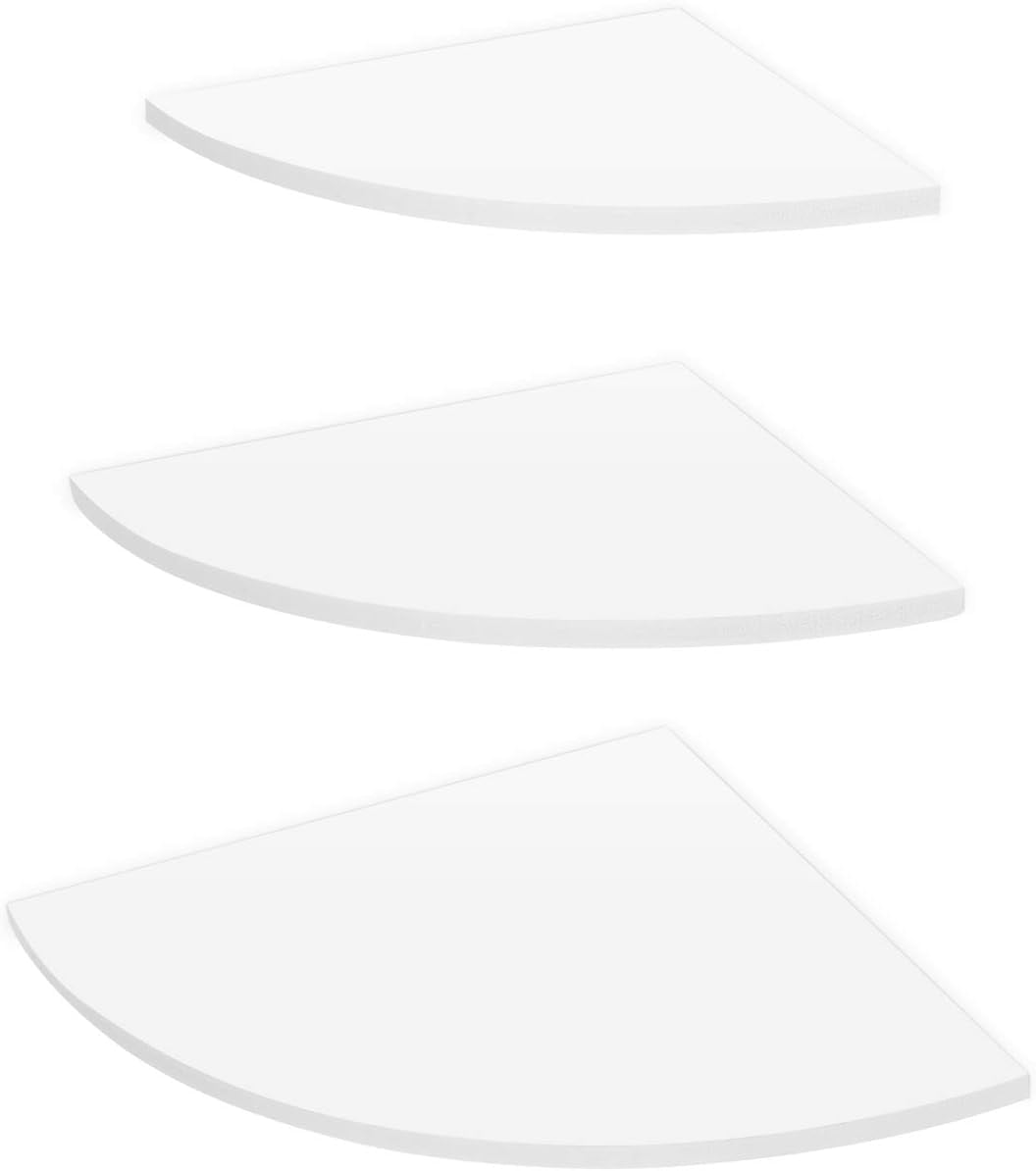 DIY Mounting Mode Floating Corner Shelf, Honeycomb MDF Construction for ...
