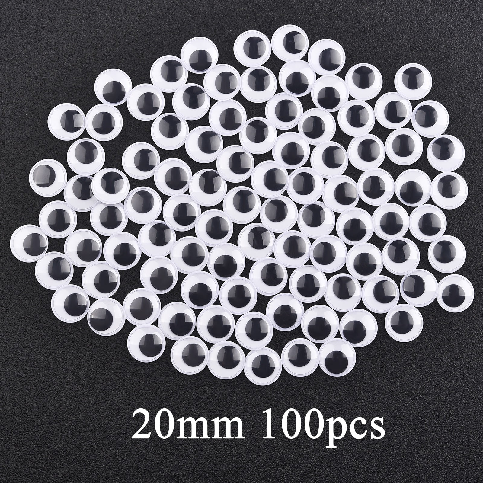 DIY Movable Eyes Simulation Animal Eyeball Black White Color Self ...