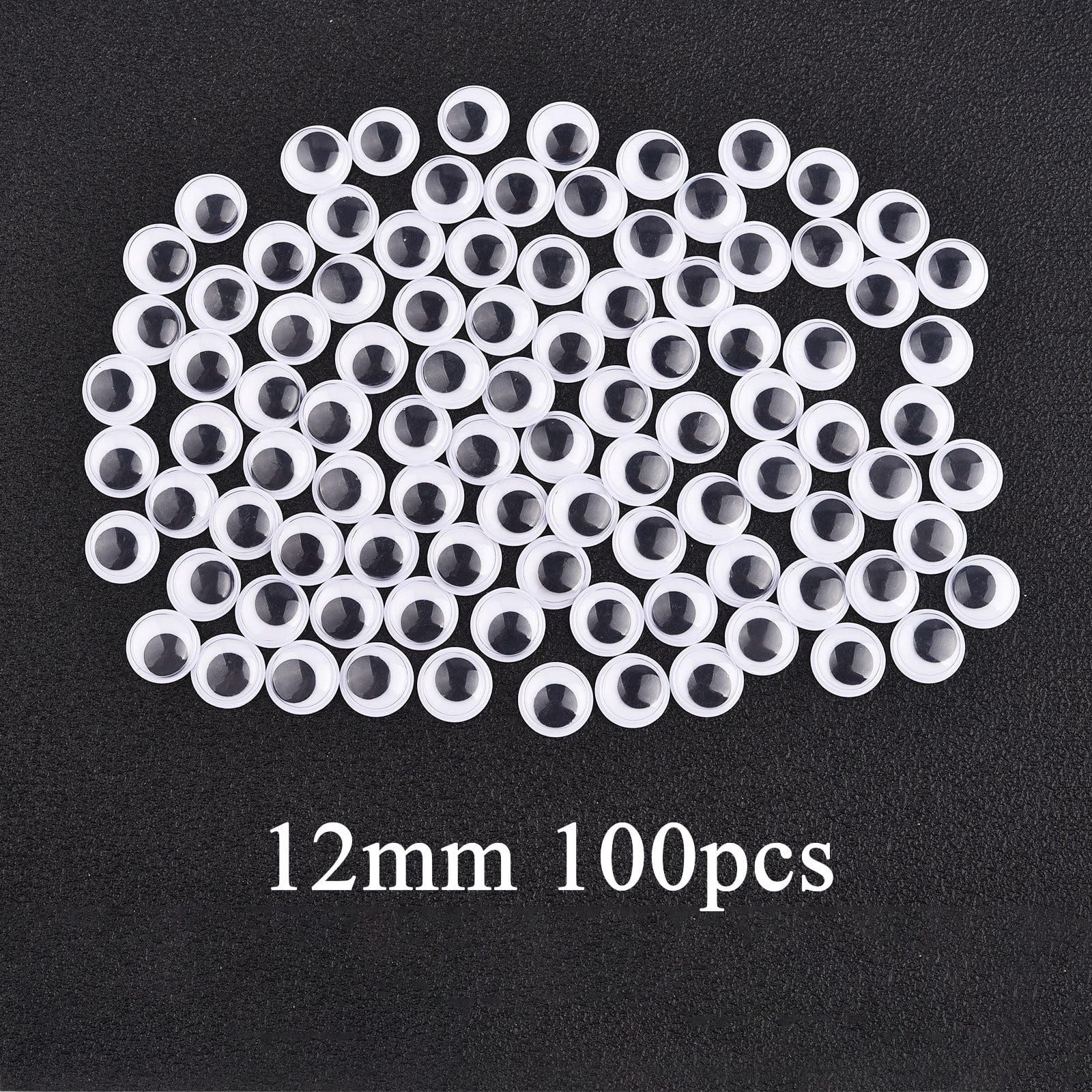 DIY Movable Eyes Simulation Animal Eyeball Black White Color Self ...