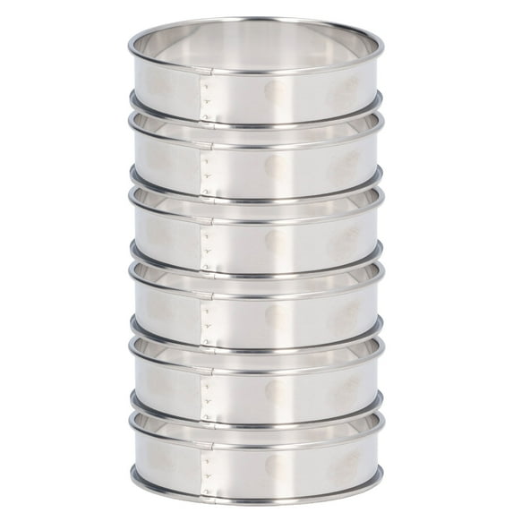 DIY Muffin Rings, Set Of 6, Durable Stainless Steel, Perfect For Cakes ...