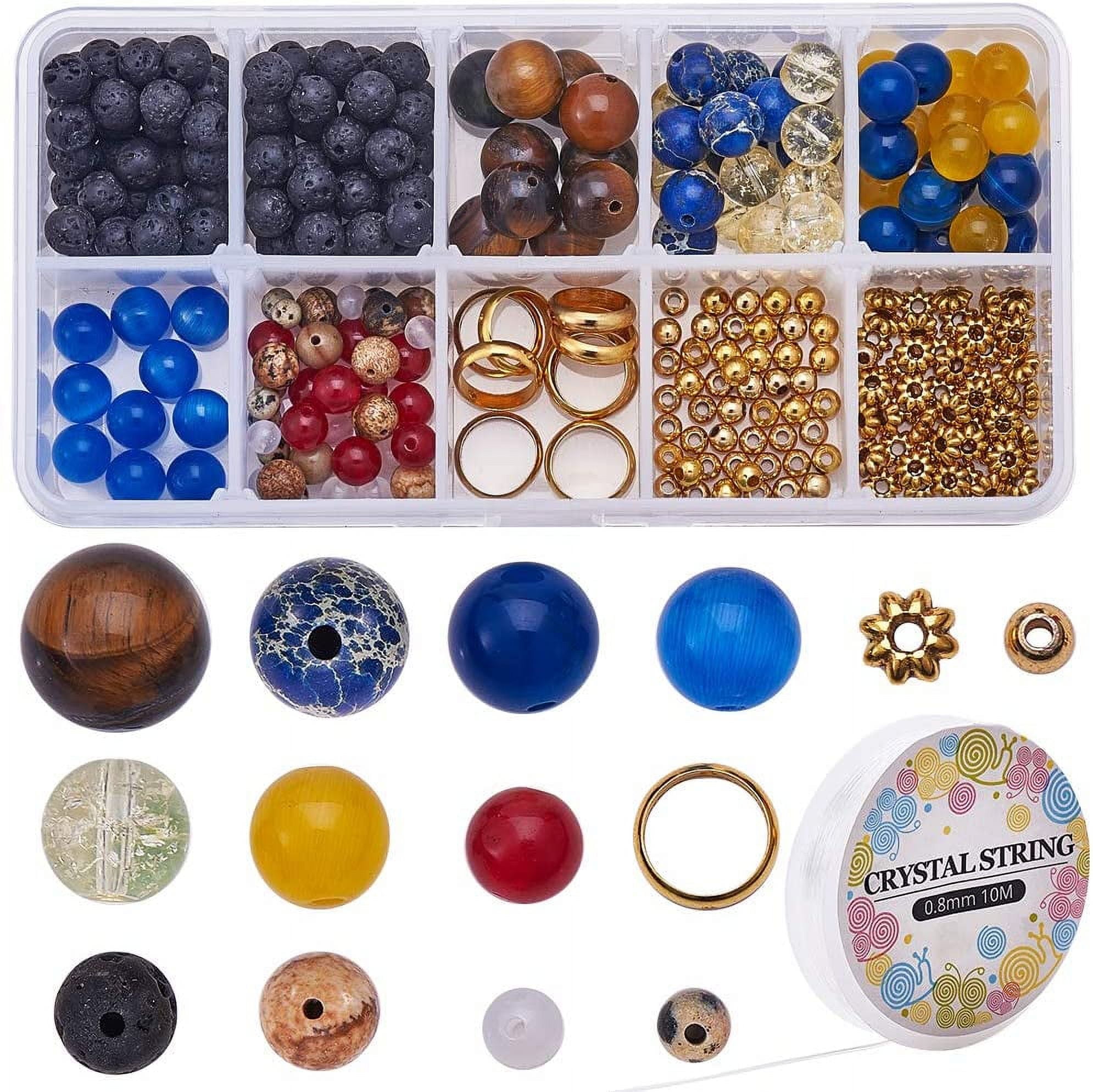 DIY Multilayer Solar System Bracelet Making Kit Natural Gemstone ...